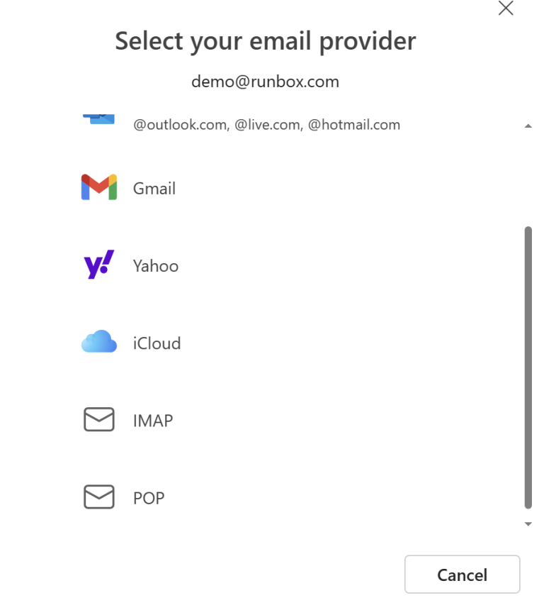 Microsoft Outlook | Runbox Help